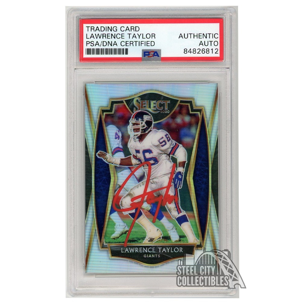 Lawrence Taylor 2020 Panini Select Premier Level Silver Autograph Card ...