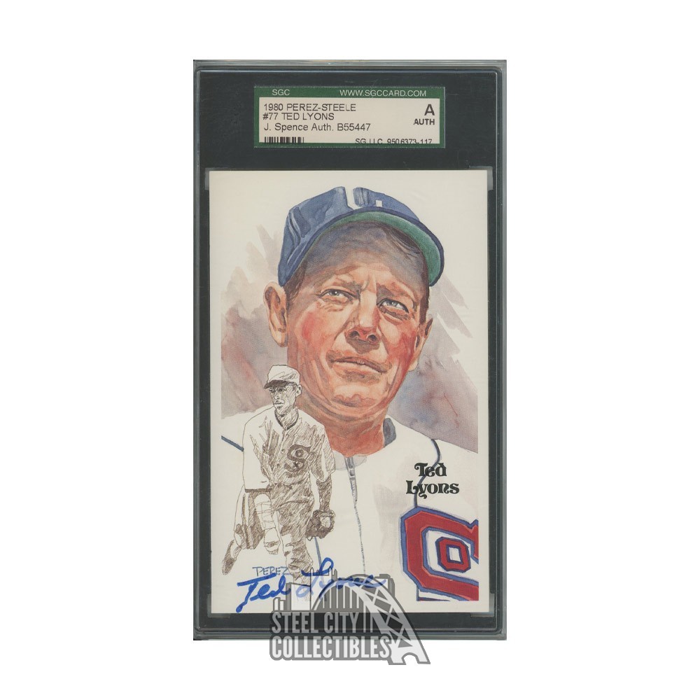 Ted Lyons Autographed Chicago White Sox Perez-Steele Postcard - SGC ...