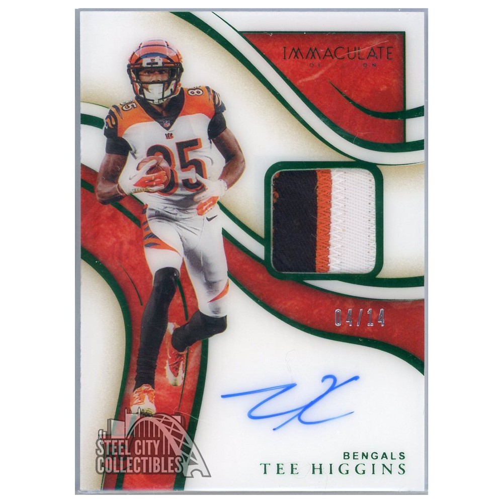 Tee Higgins 2020 Panini Immaculate Autograph Rookie Patch Card #ISP17 4 ...