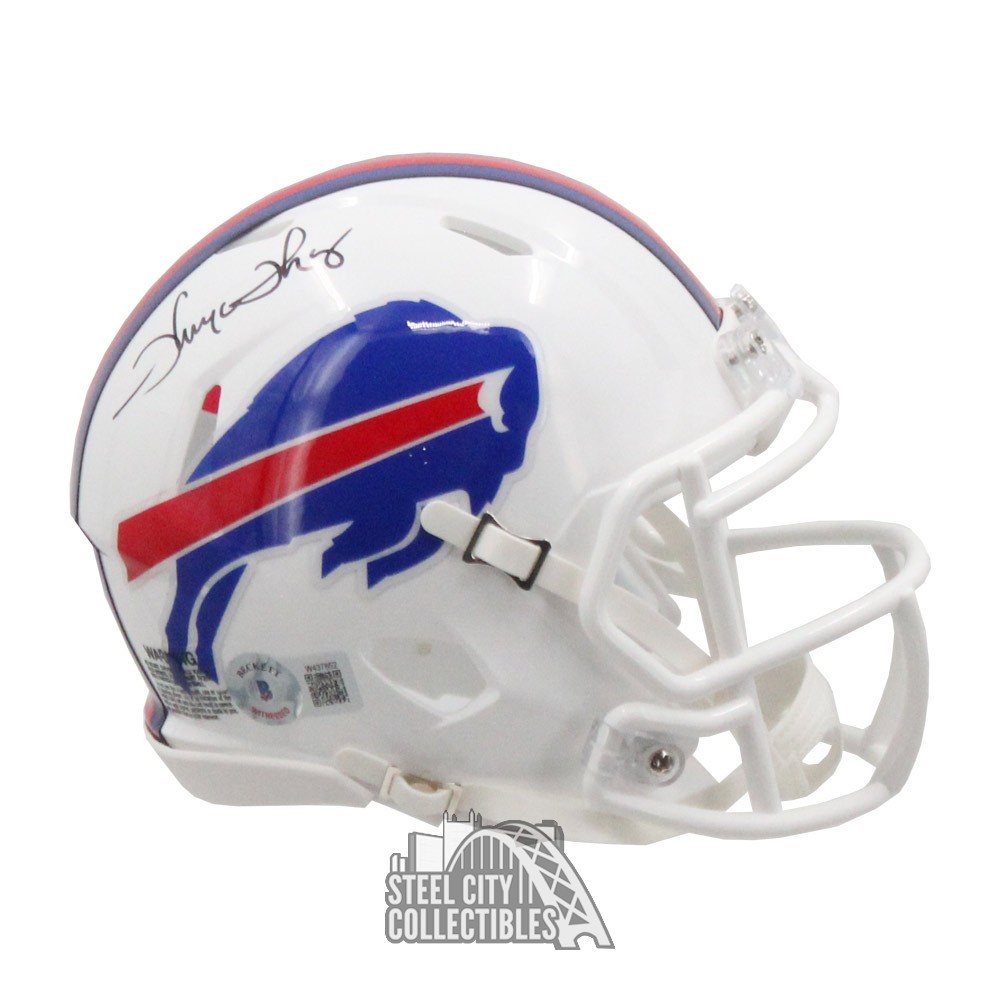 Thurman Thomas Autographed Buffalo Speed Mini Football Helmet - BAS ...