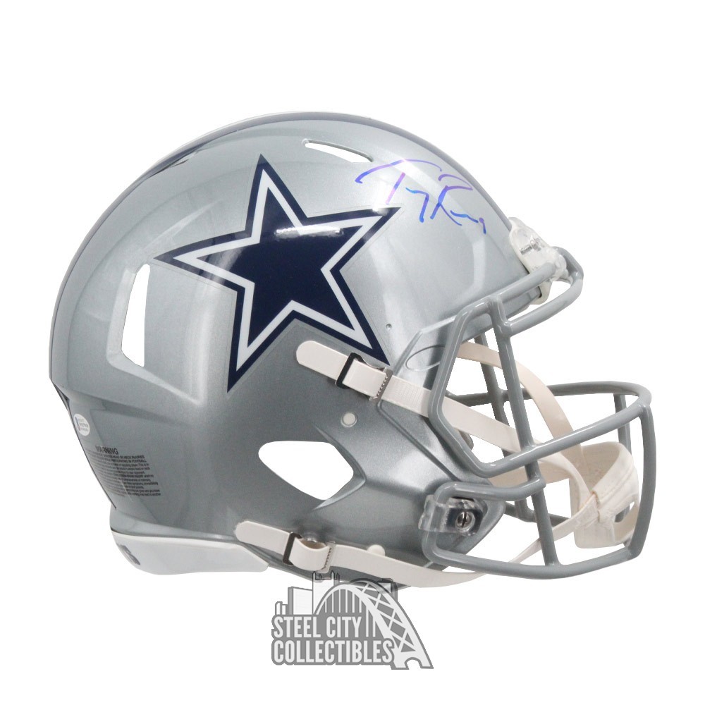 Tony Romo Autographed Dallas Authentic Speed Full-Size Football Helmet ...