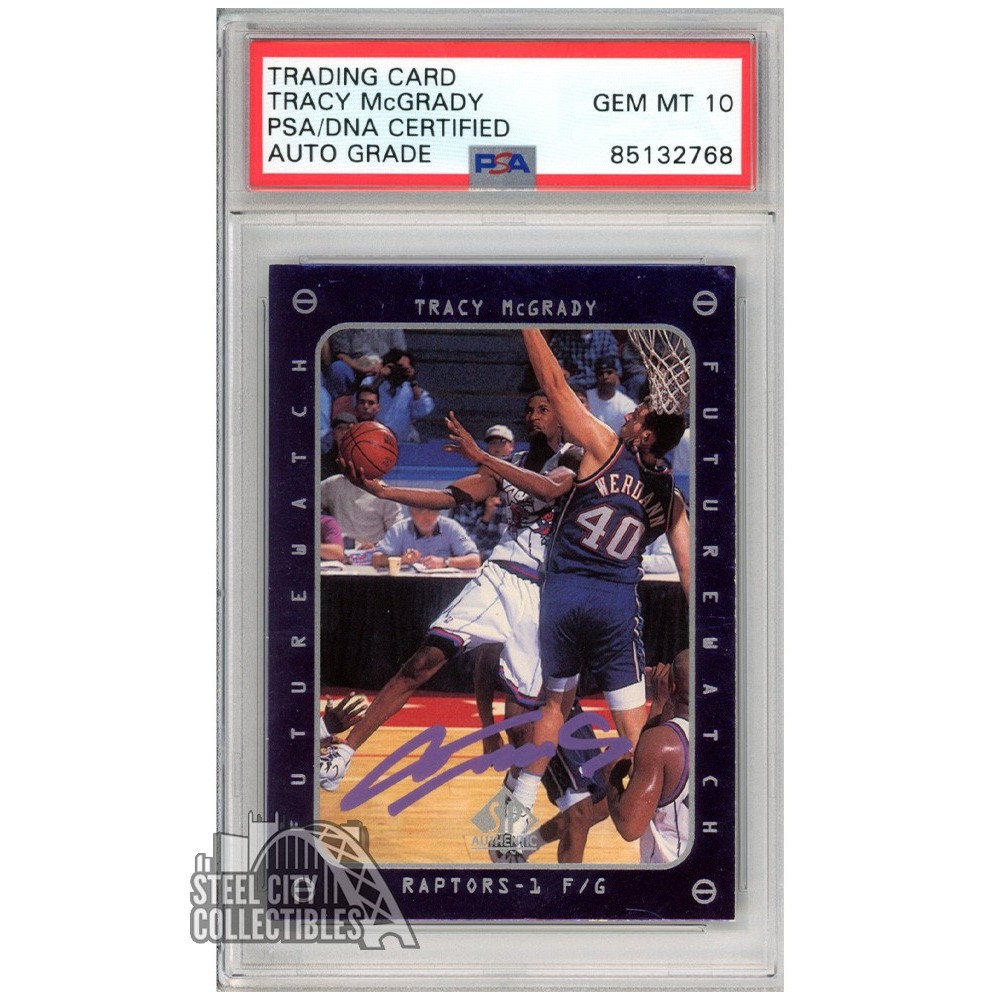 Tracy McGrady 1996-97 SP Authentic Autograph Future Watch Rookie Card ...