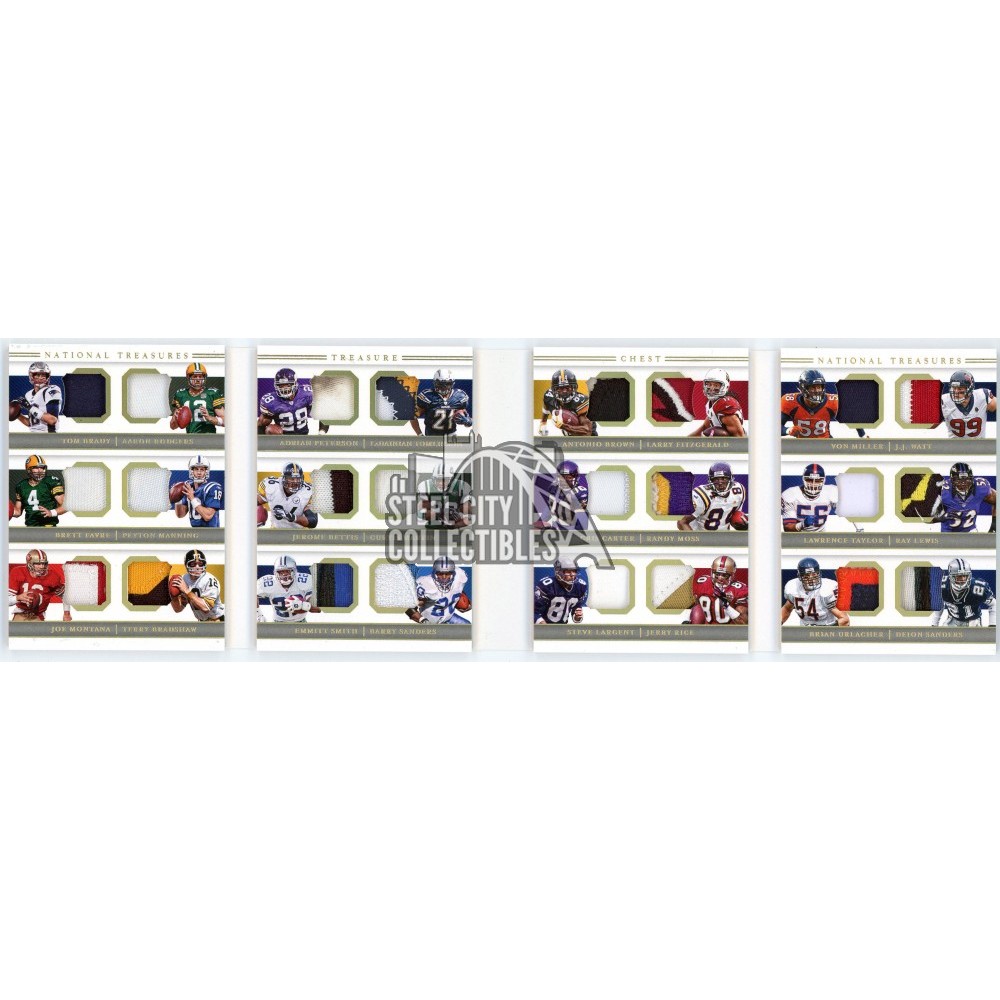 NFL Greats 2018 Panini National Treasures Treasure Chest Patch Booklet ...