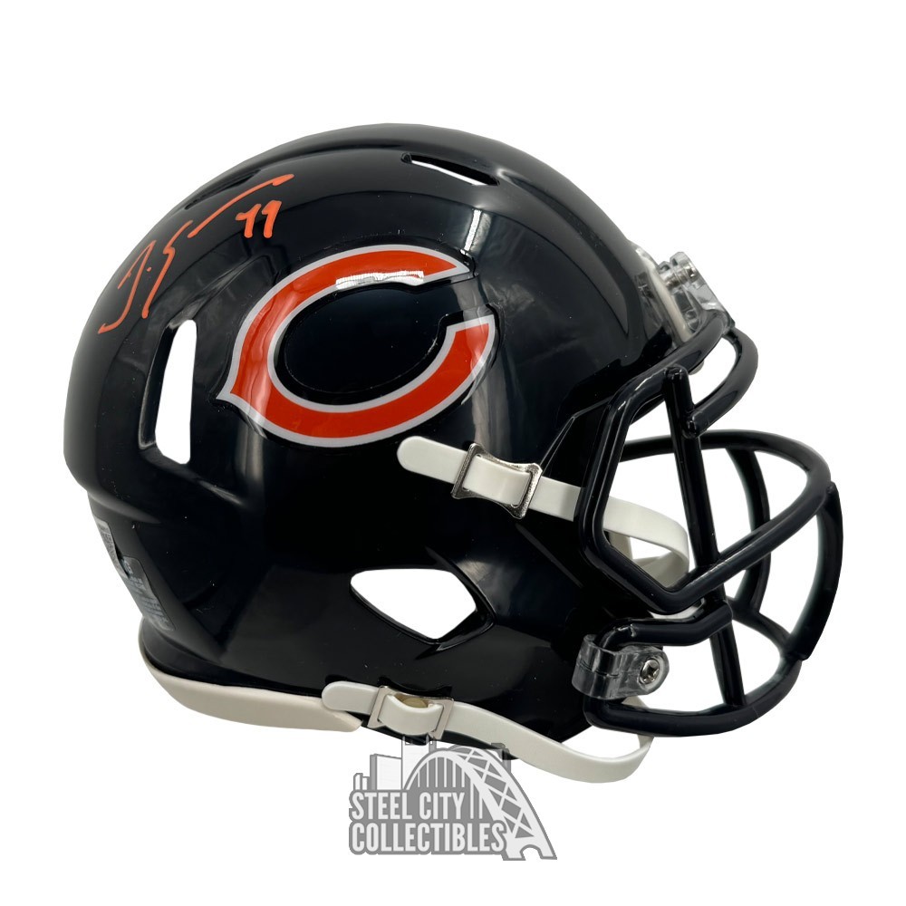 Tremaine Edmunds Autographed Chicago Speed Mini Football Helmet - BAS ...