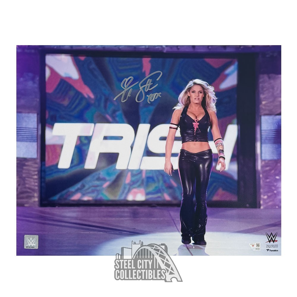 Trish Stratus Autographed WWE 16x20 Wrestling Photo - Fanatics ...