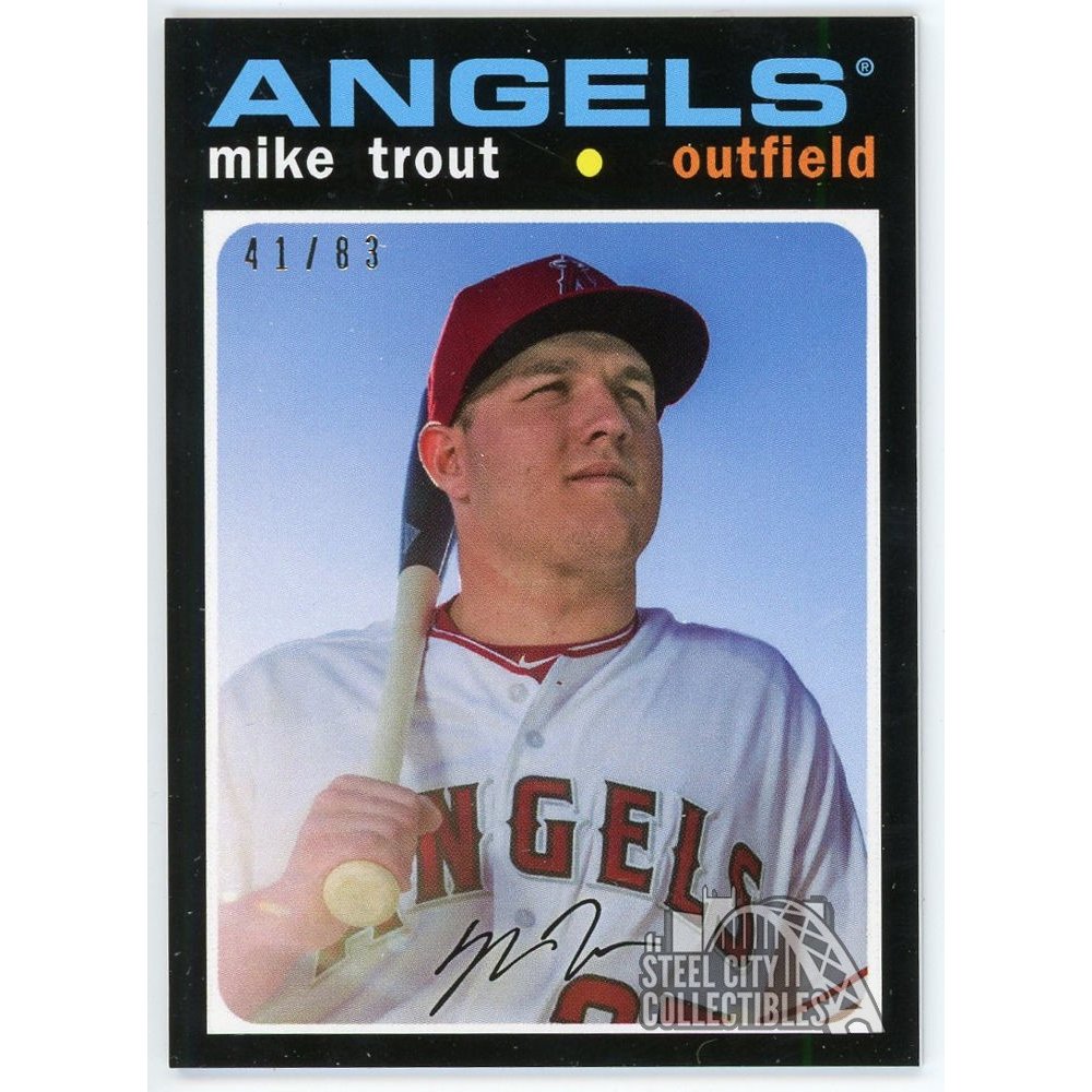 Mike Trout 2018 Topps Transcendent VIP Party Card 1971 Topps 41/83 MT ...