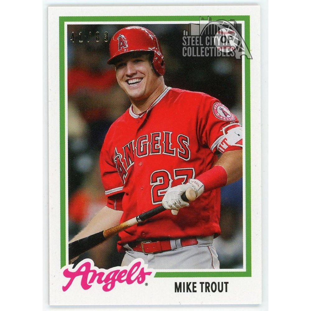 Mike Trout 2018 Topps Transcendent VIP Party Card 1978 Topps 41/83 MT ...