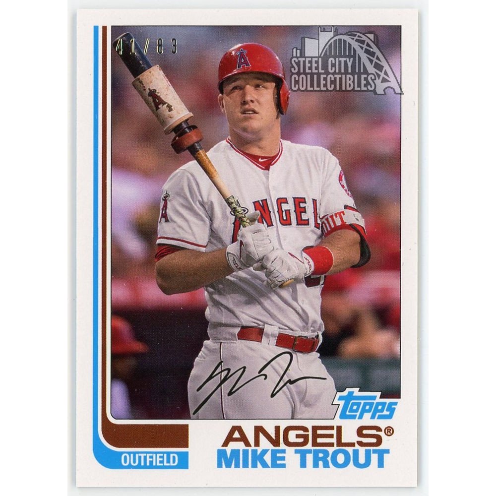 Mike Trout 2018 Topps Transcendent VIP Party Card 1982 Topps 41/83 MT ...