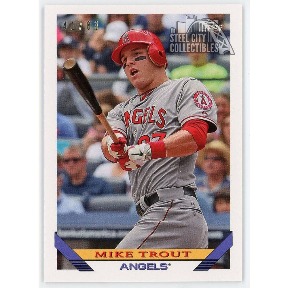 Mike Trout 2018 Topps Transcendent VIP Party Card 1993 Topps 41/83 MT ...