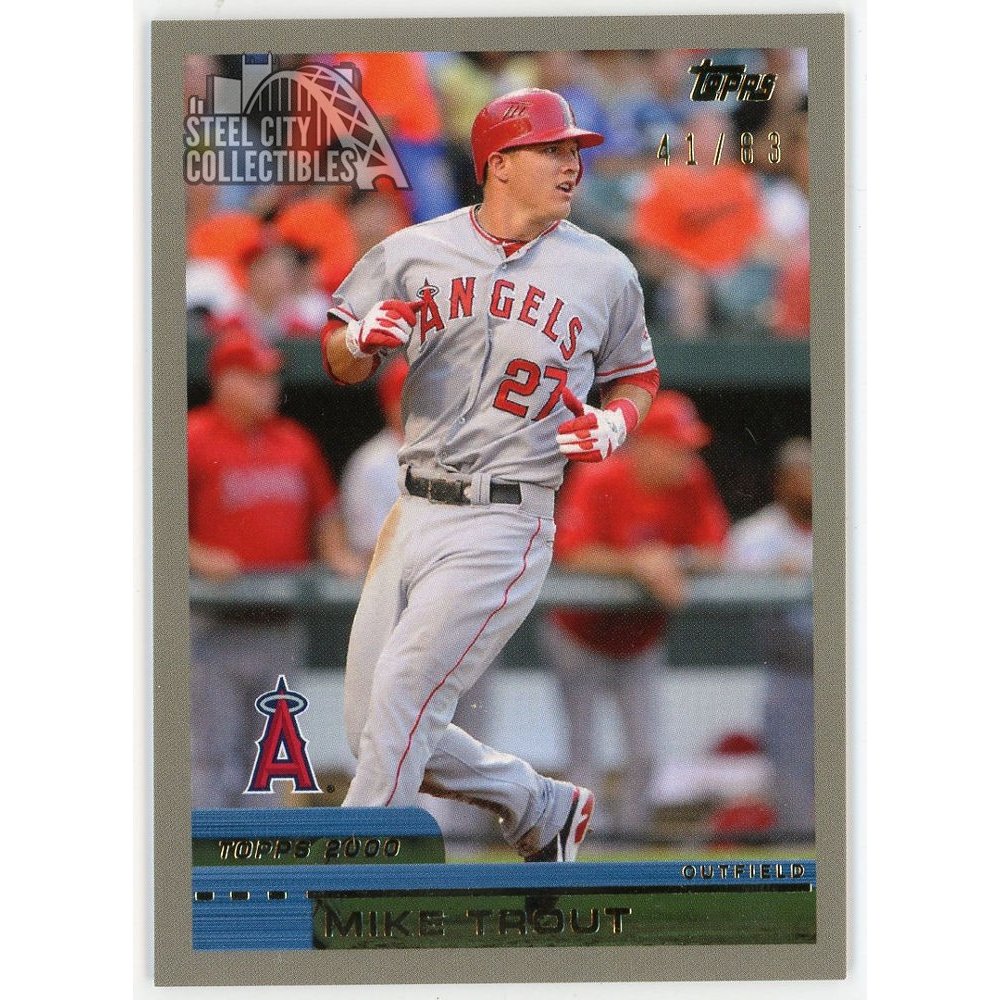 Mike Trout 2018 Topps Transcendent VIP Party Card 2000 Topps 41/83 MT ...