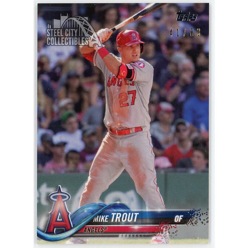 Mike Trout 2018 Topps Transcendent VIP Party Card 2018 Topps 41/83 MT ...
