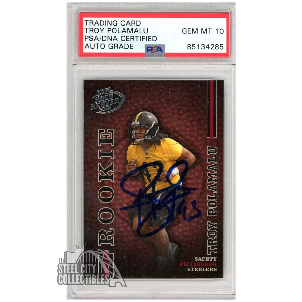 Troy Polamalu 2003 Playoff Hogg Heaven Autograph Rookie Card /1000 #198 ...