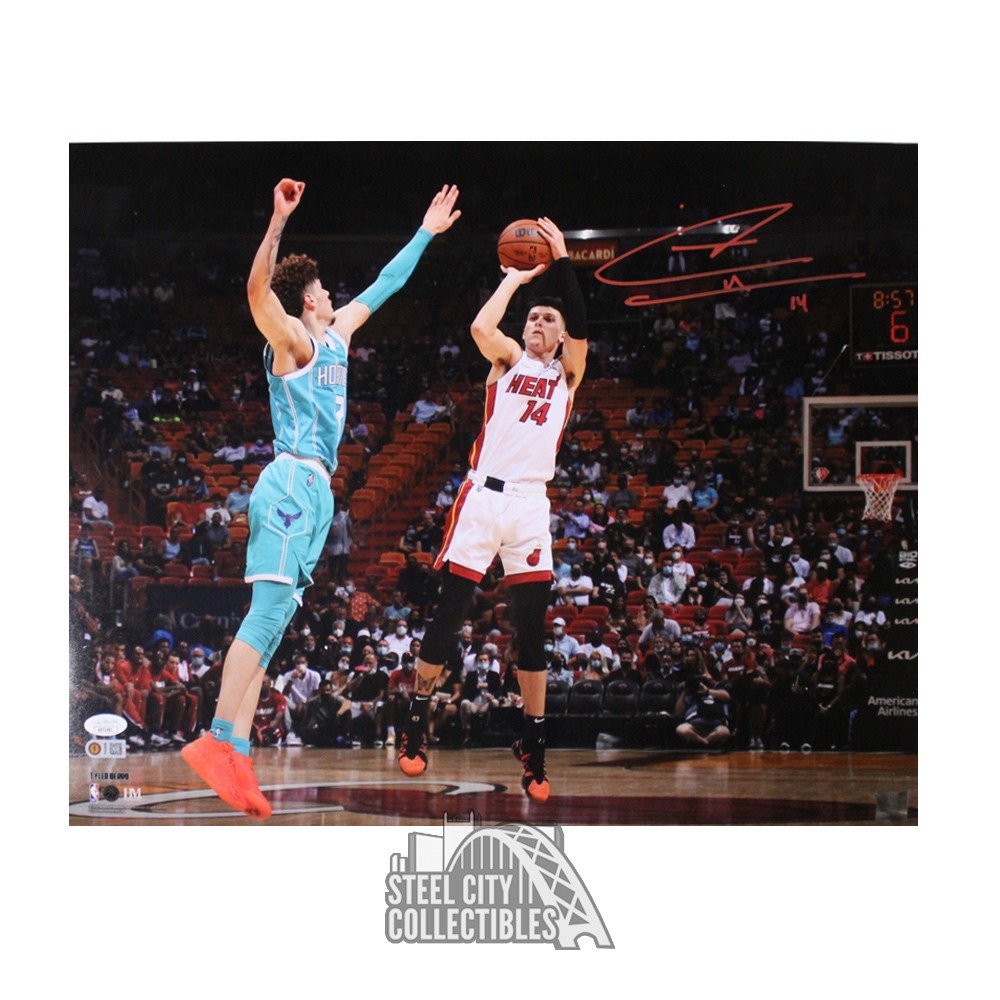 Tyler Herro Autographed Miami 16x20 Basketball Photo - JSA (Red Ink ...
