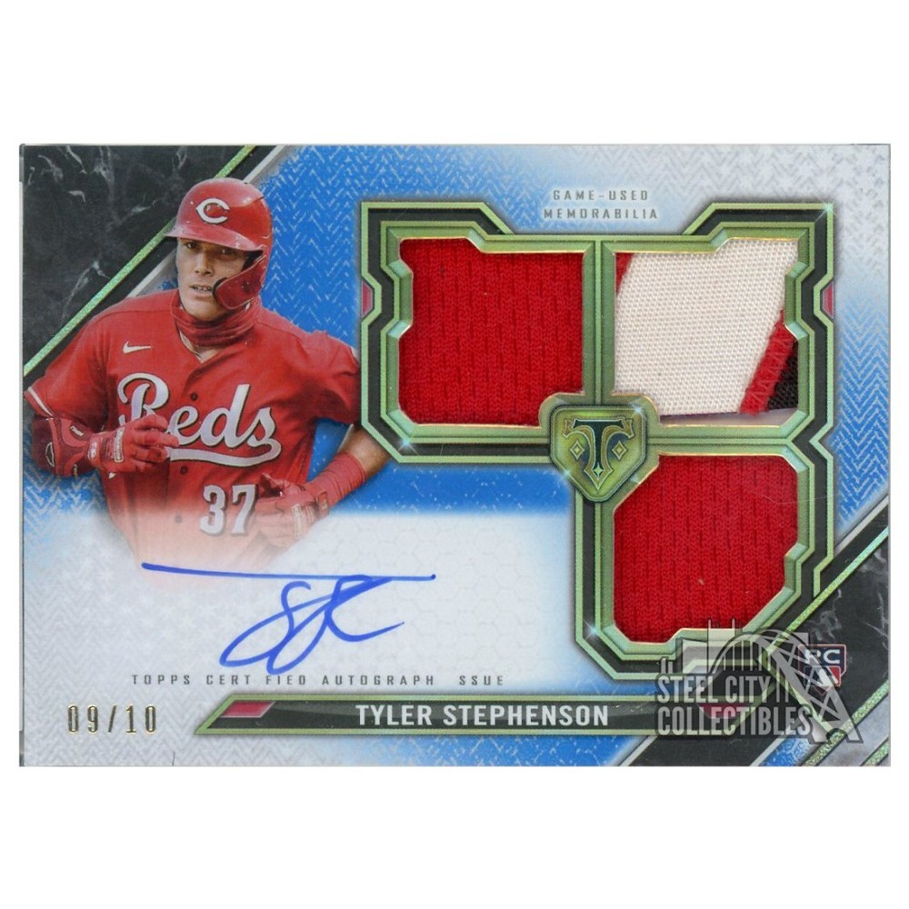 Tyler Stephenson 2021 Topps Triple Threads Autograph Triple Patch ...
