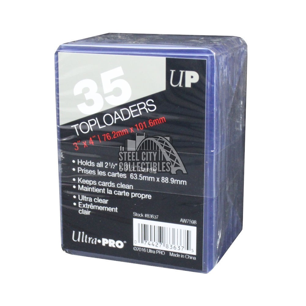 3x4 Ultra Pro Toploaders Pack of 35 | Steel City Collectibles