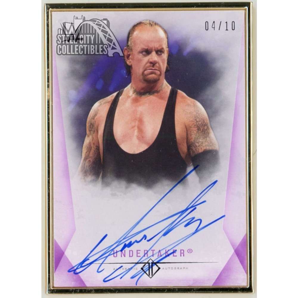 Undertaker 2019 Topps WWE Transcendent Collection Autograph Purple 4/10 ...