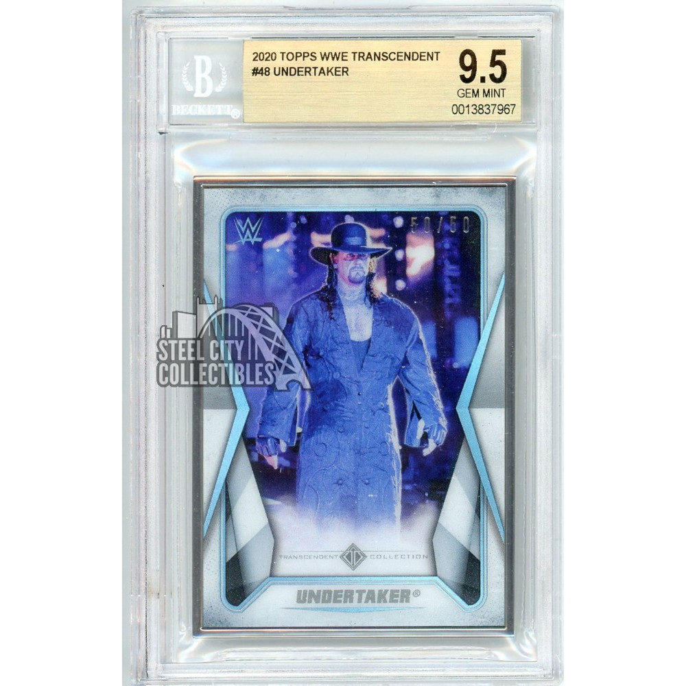 Undertaker 2020 Topps Transcendent WWE Card #48 50/50 BGS 9.5 | Steel ...