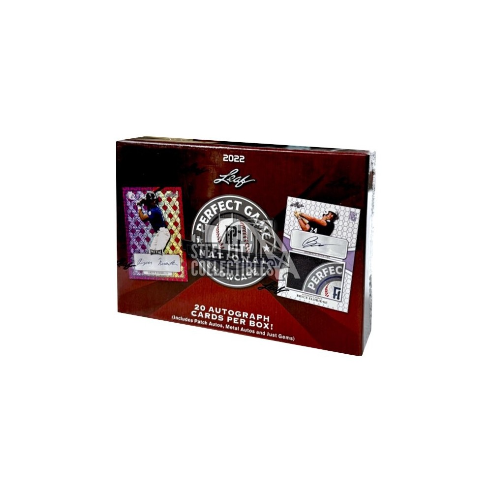 2022 Leaf Perfect Game National Showcase Baseball Hobby Box | Steel ...
