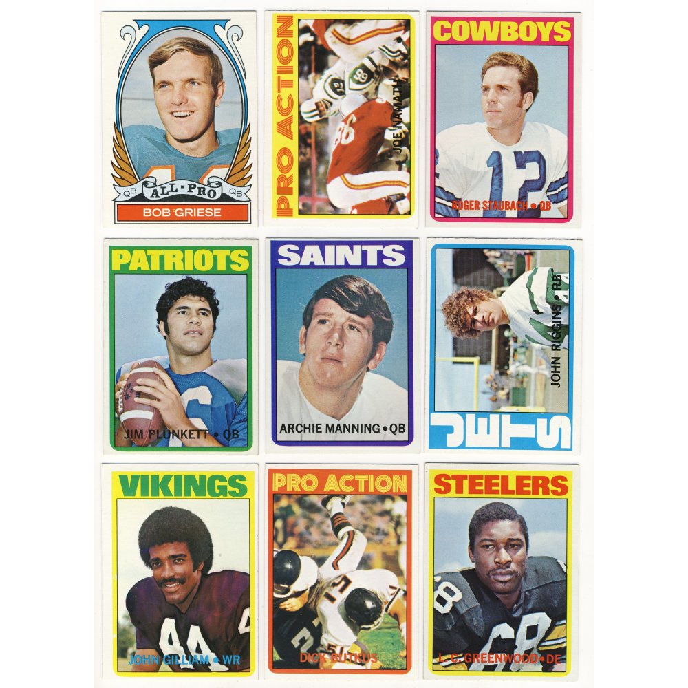1972 Topps Football Hand Collated Complete Set w/ Graded Cards | Steel ...