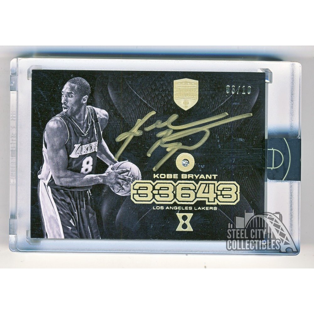 Kobe Bryant 2017-18 Panini Kobe Eminence 33643 Diamond Autograph 03/10 ...