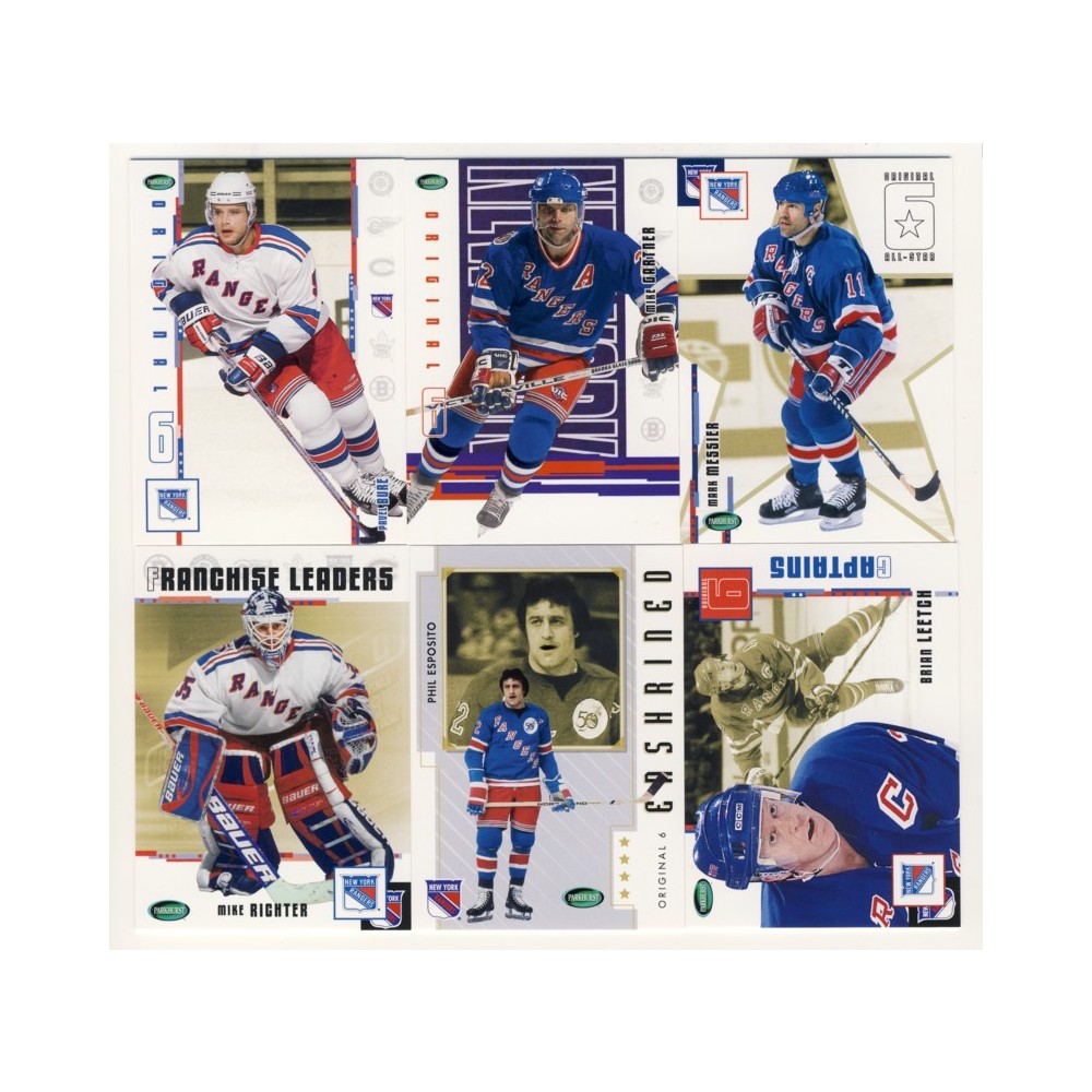 2003-04 Parkhurst Original Six Hockey New York Rangers 100-Card Set ...