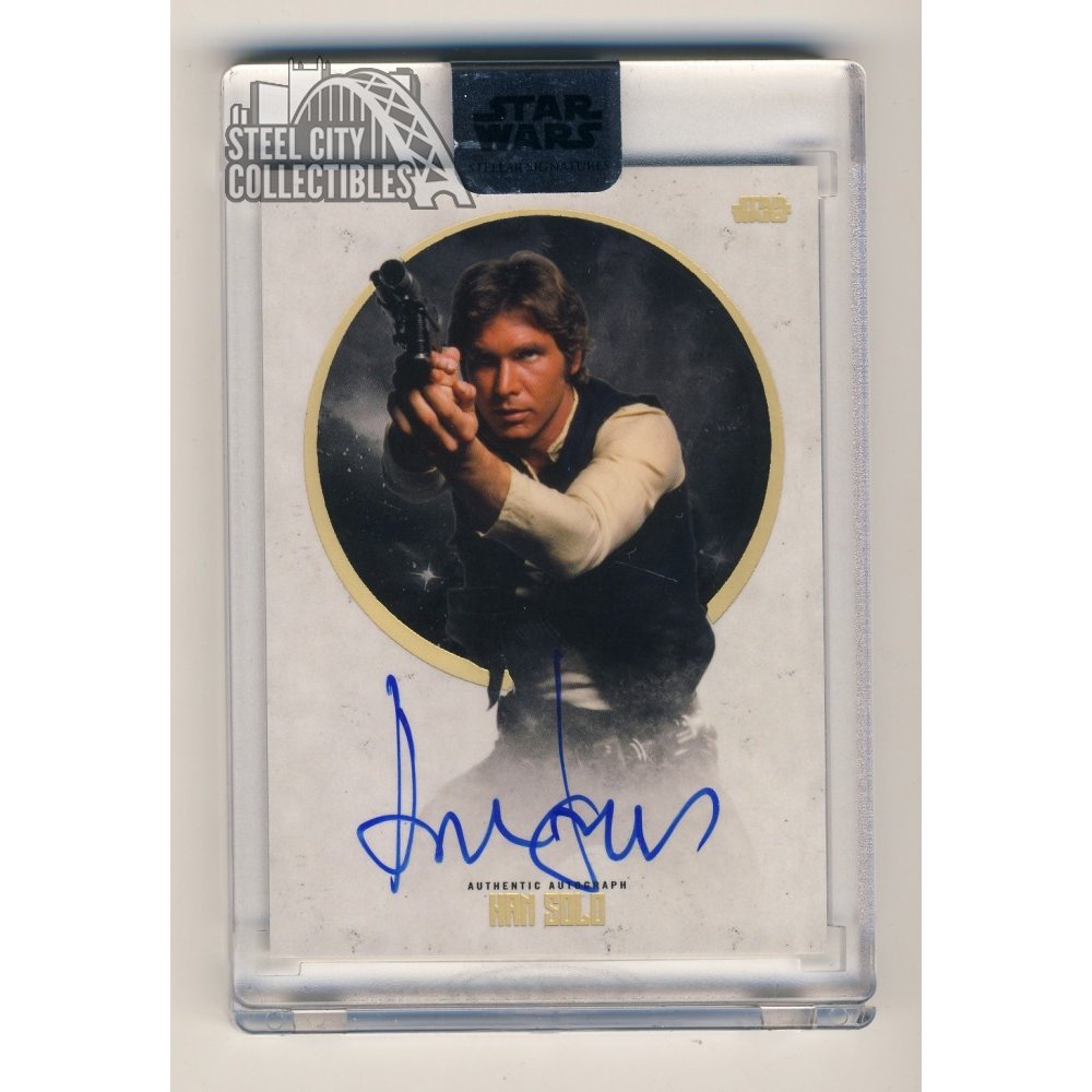Harrison Ford Han Solo 2017 Topps Star Wars Stellar Signatures ...