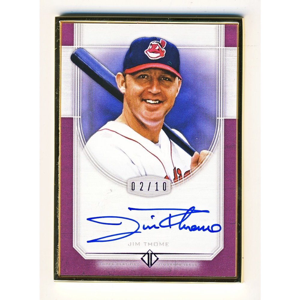 Jim Thome 2017 Topps Transcendent Baseball Framed Autograph Purple Card ...