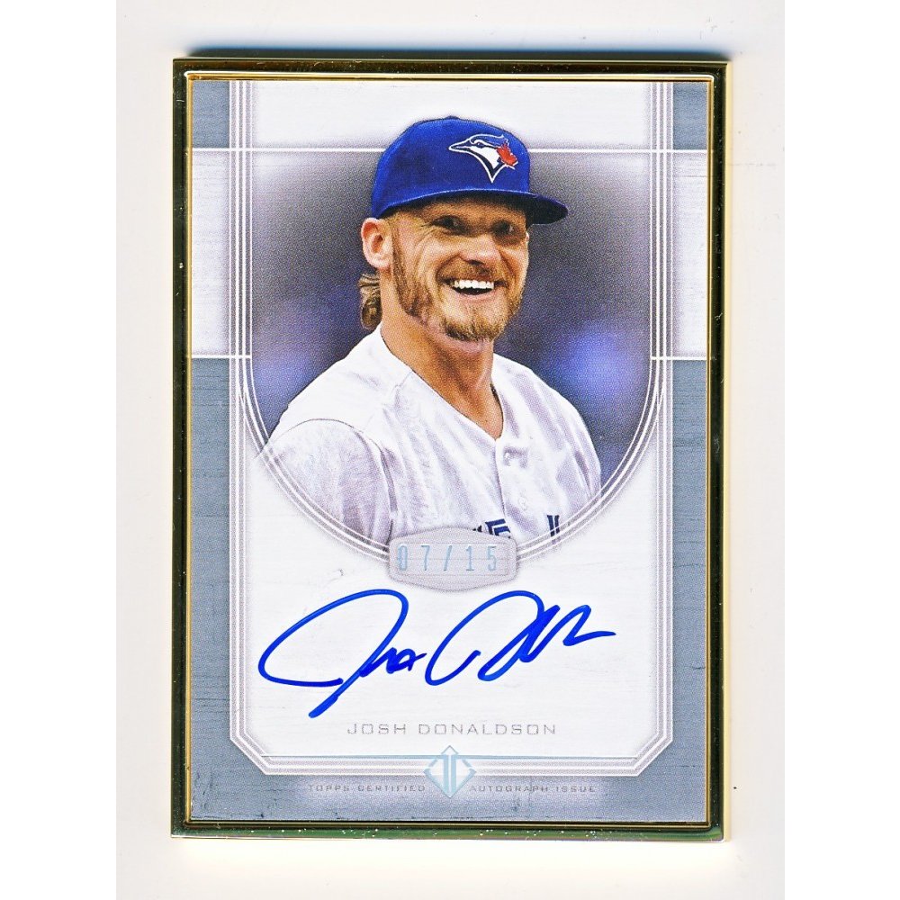 Josh Donaldson 2017 Topps Transcendent Baseball Framed Autograph Silver ...