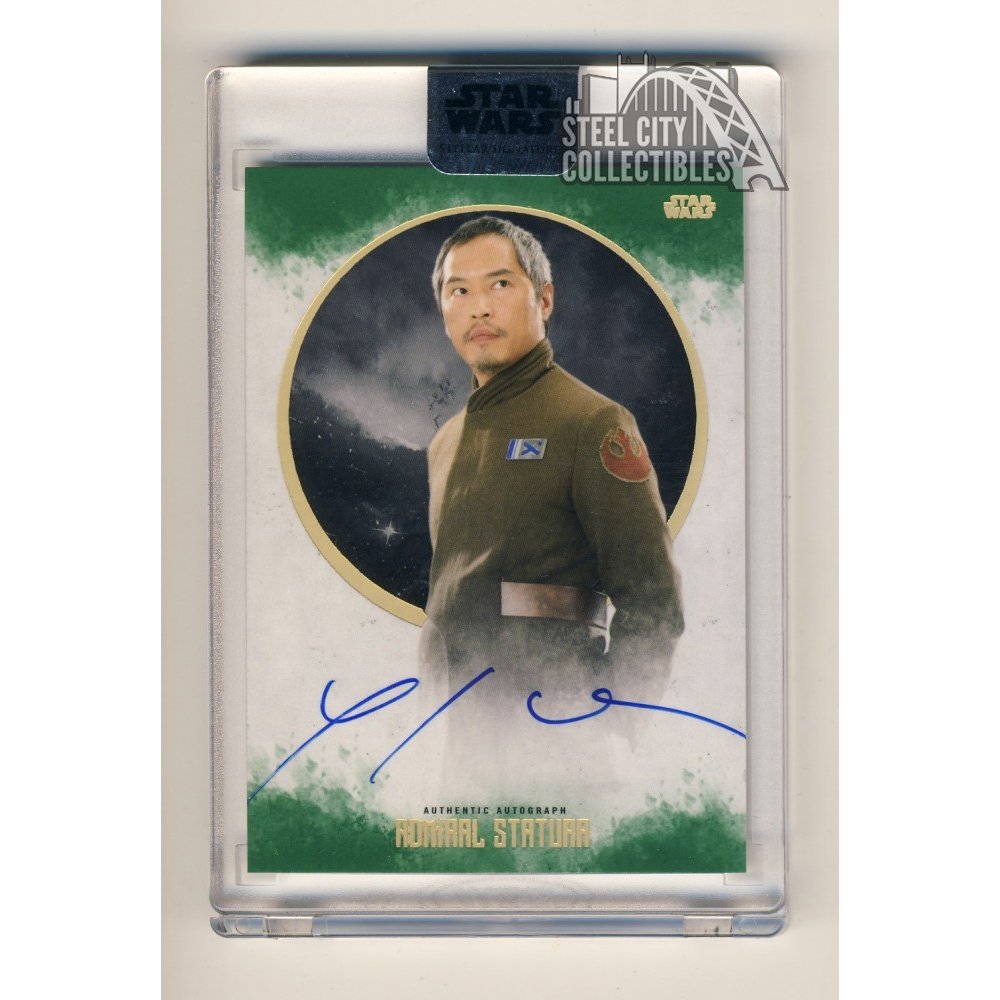 Ken Leung Admiral Statura 2017 Topps Star Wars Stellar Signatures ...