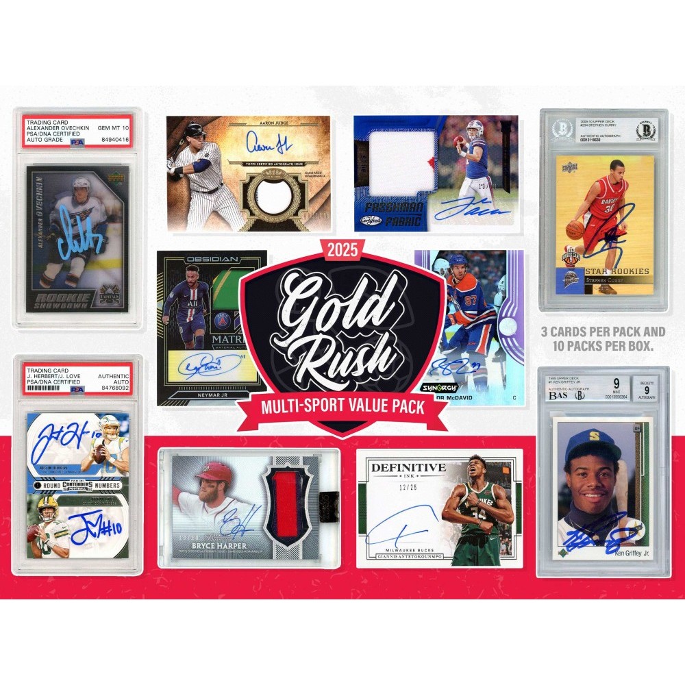 2025 Gold Rush Value Pack Multi-Sport Pack | Steel City Collectibles