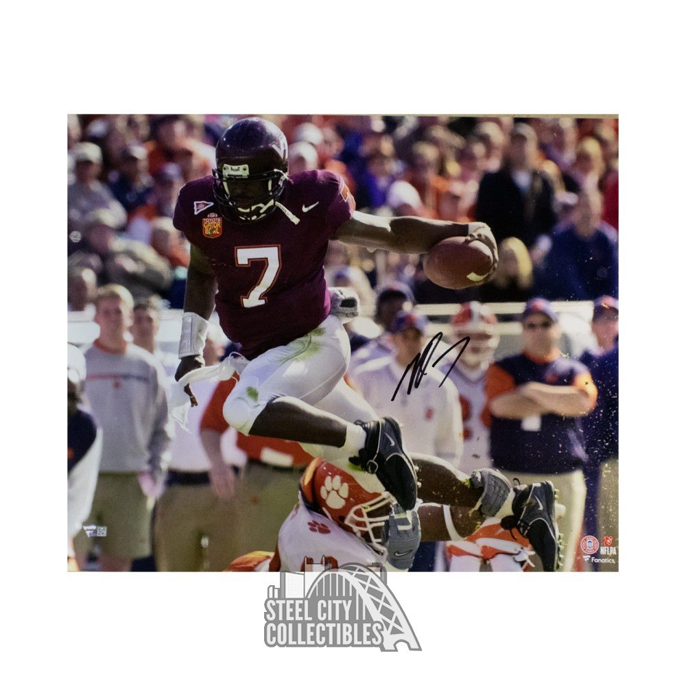 Michael Vick Autographed Virginia Tech 16x20 Photo - Fanatics | Steel ...