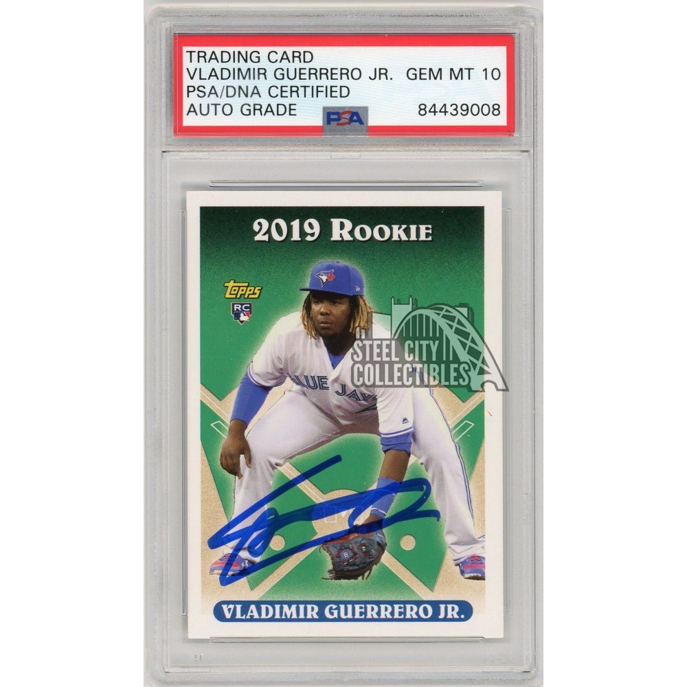Vladimir Guerrero Jr 2019 Topps Archives Autographed Rookie Card #324 ...