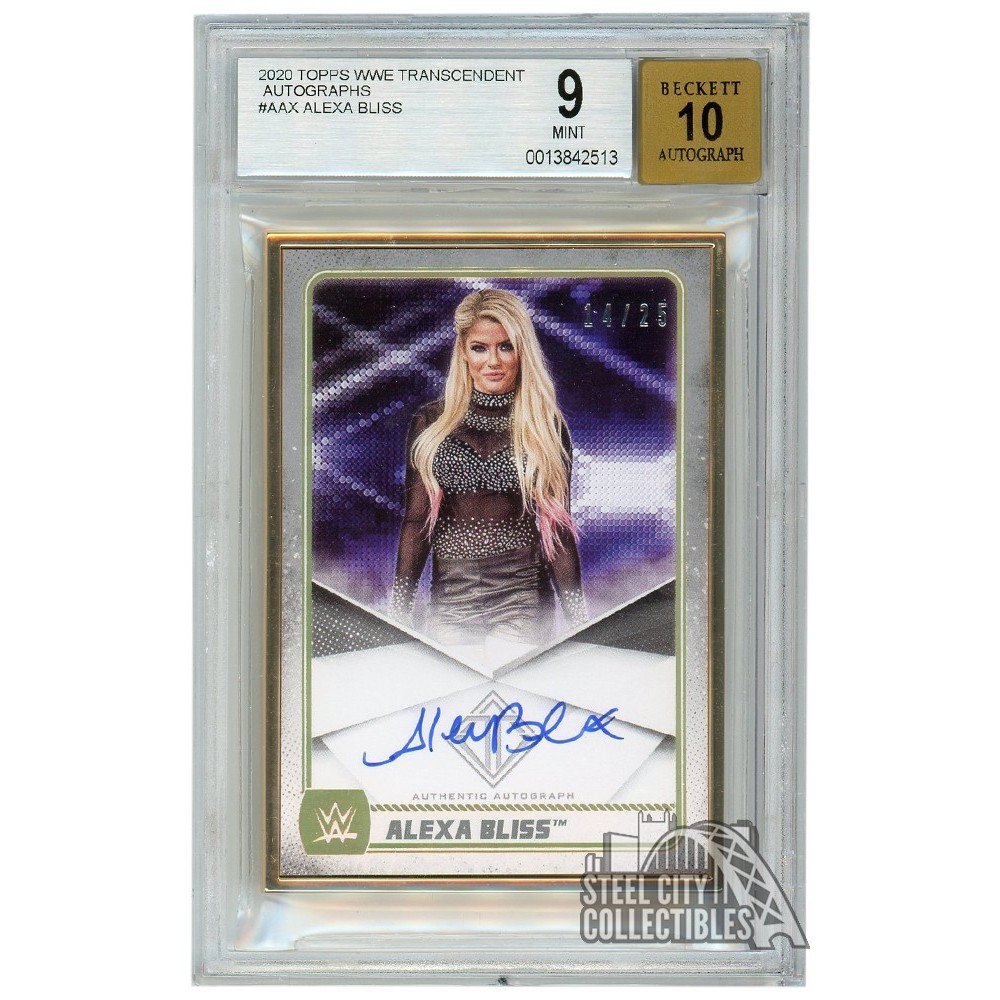 Alexa Bliss 2020 Topps Transcendent WWE Autograph Card 14/25 BGS 9 ...