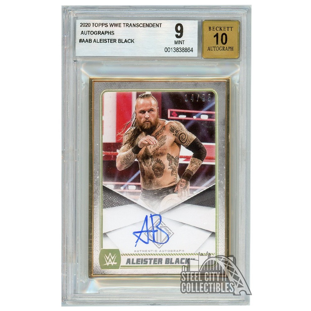Aleister Black 2020 Topps Transcendent WWE Autograph Card /25 BGS 9 ...