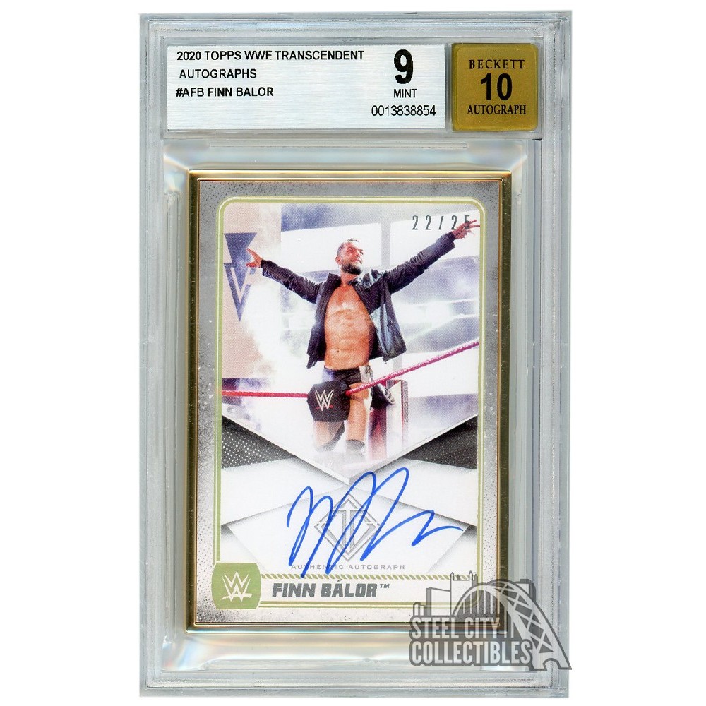 Finn Balor 2020 Topps Transcendent WWE Autograph Card /25 BGS 9 | Steel ...