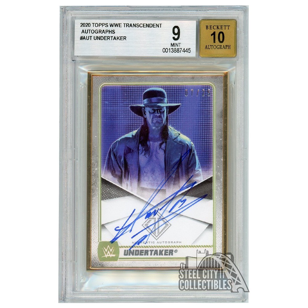 Undertaker 2020 Topps Transcendent WWE Autograph Card 07/25 BGS 9 AUTO ...