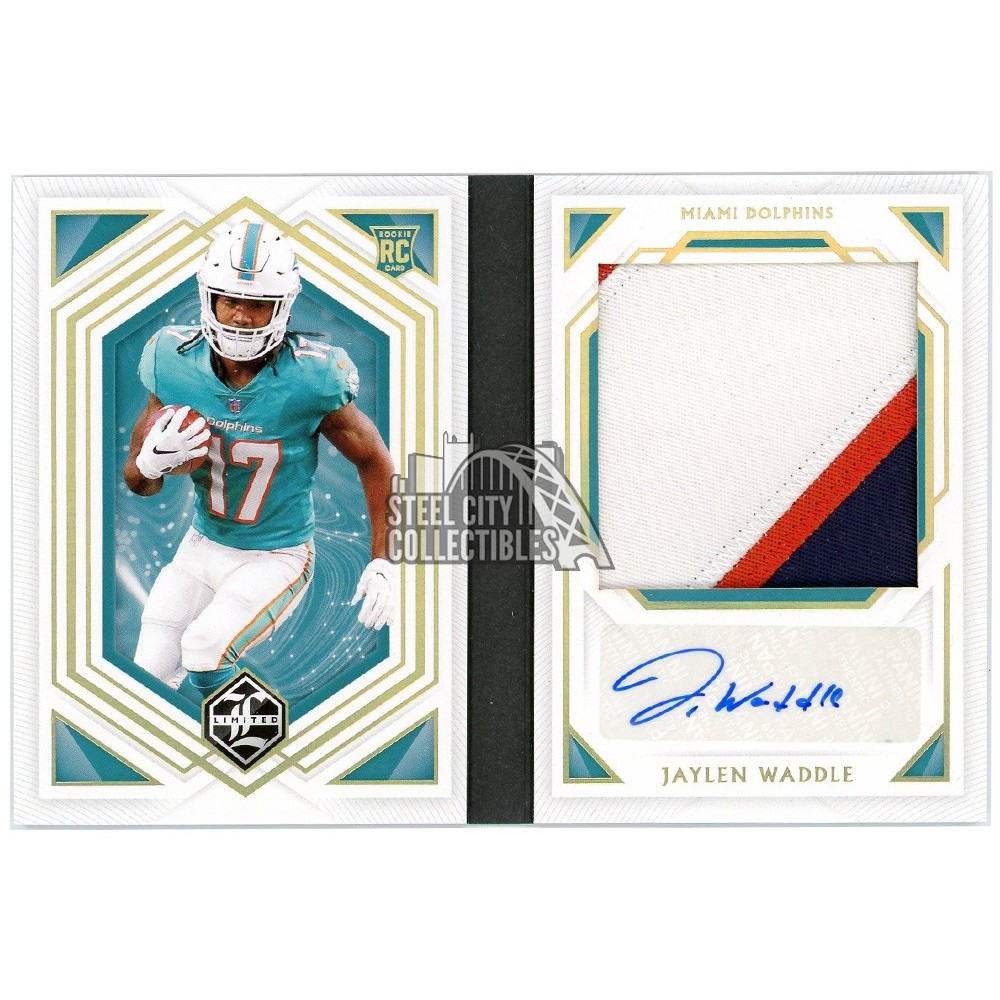 Jaylen Waddle 2021 Panini Limited Rookie Patch Autograph Booklet #LRB ...