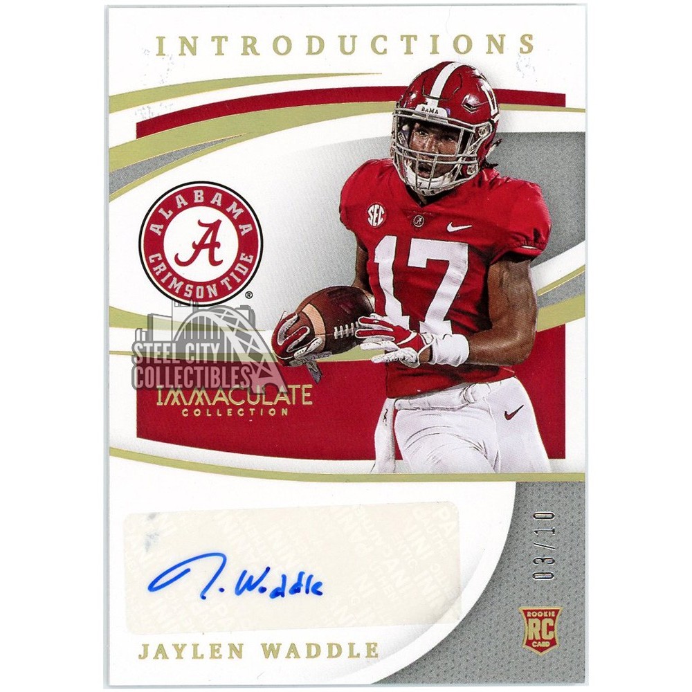 Jaylen Waddle 2021 Panini Immaculate Collegiate Introductions Rookie ...