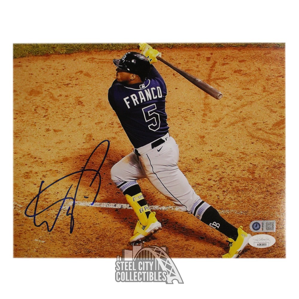 Wander Franco Autographed Tampa Bay 8x10 Batters Box Baseball Photo ...