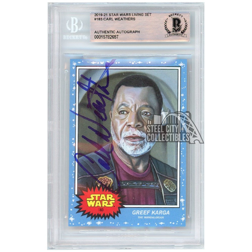 Carl Weathers Greef Karga 2019-21 Topps Star Wars Living Autograph Card ...