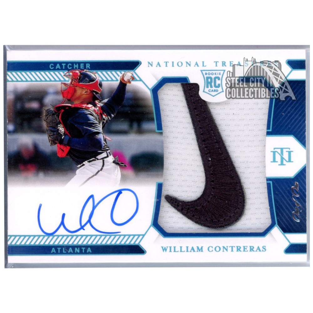 William Contreras 2021 Panini National Treasures Platinum Rookie ...