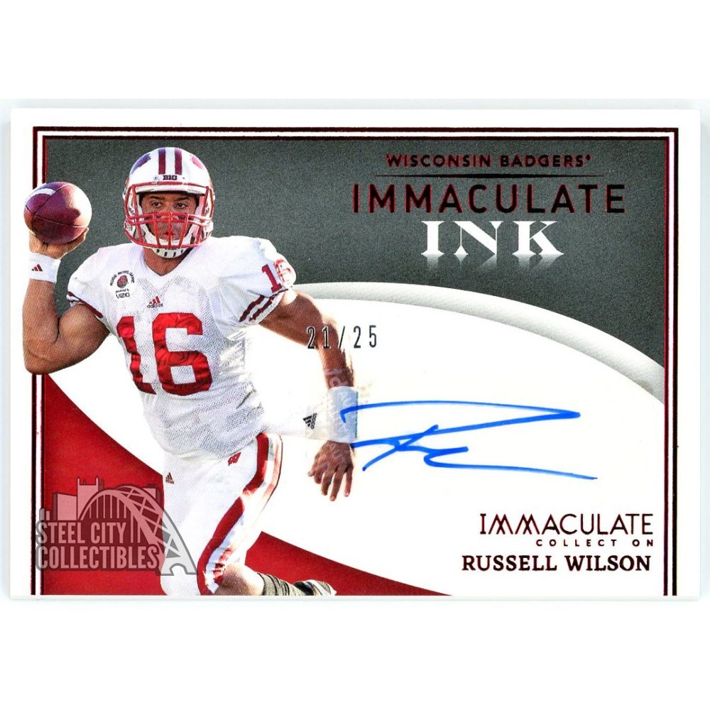 Russell Wilson 2022 Panini Immaculate Ink Autograph Card #IN-RWI 21/25 ...