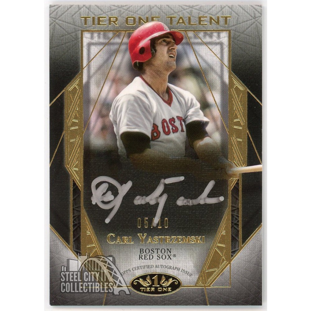 Carl Yastrzemski 2022 Topps Tier One Talent Autograph Card #T1TA-CY 5/ ...