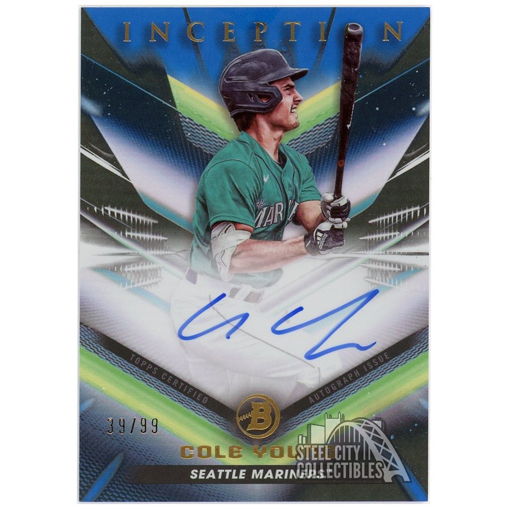 Cole Young 2023 Bowman Inception Autograph Card #BPA-CY 39/99 | Steel ...