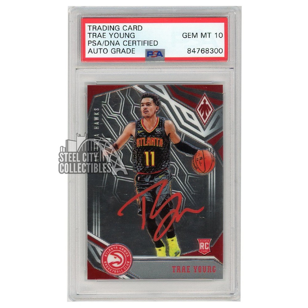 Trae Young 2018-19 Panini Chronicles Phoenix Autograph Rookie Card #597 ...