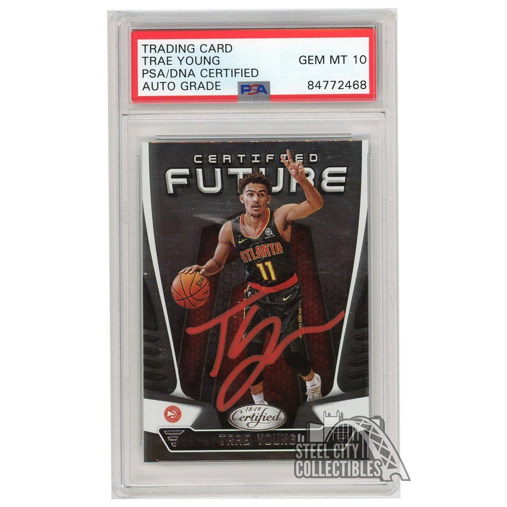 Trae Young 2018-19 Panini Certified Certified Future Autograph RC Card ...