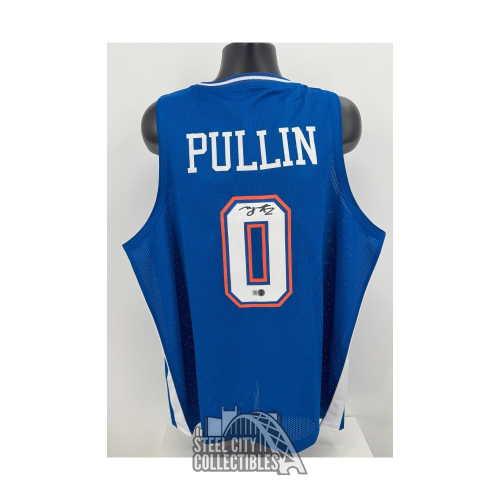 Zyon Pullin Autographed Florida Custom Blue Basketball Jersey - BAS ...