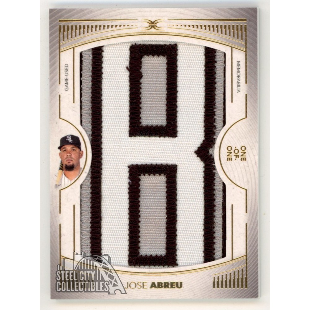 Jose Abreu 2021 Topps Definitive Nameplate Letter Patch Card #DNC-JAB 1 ...