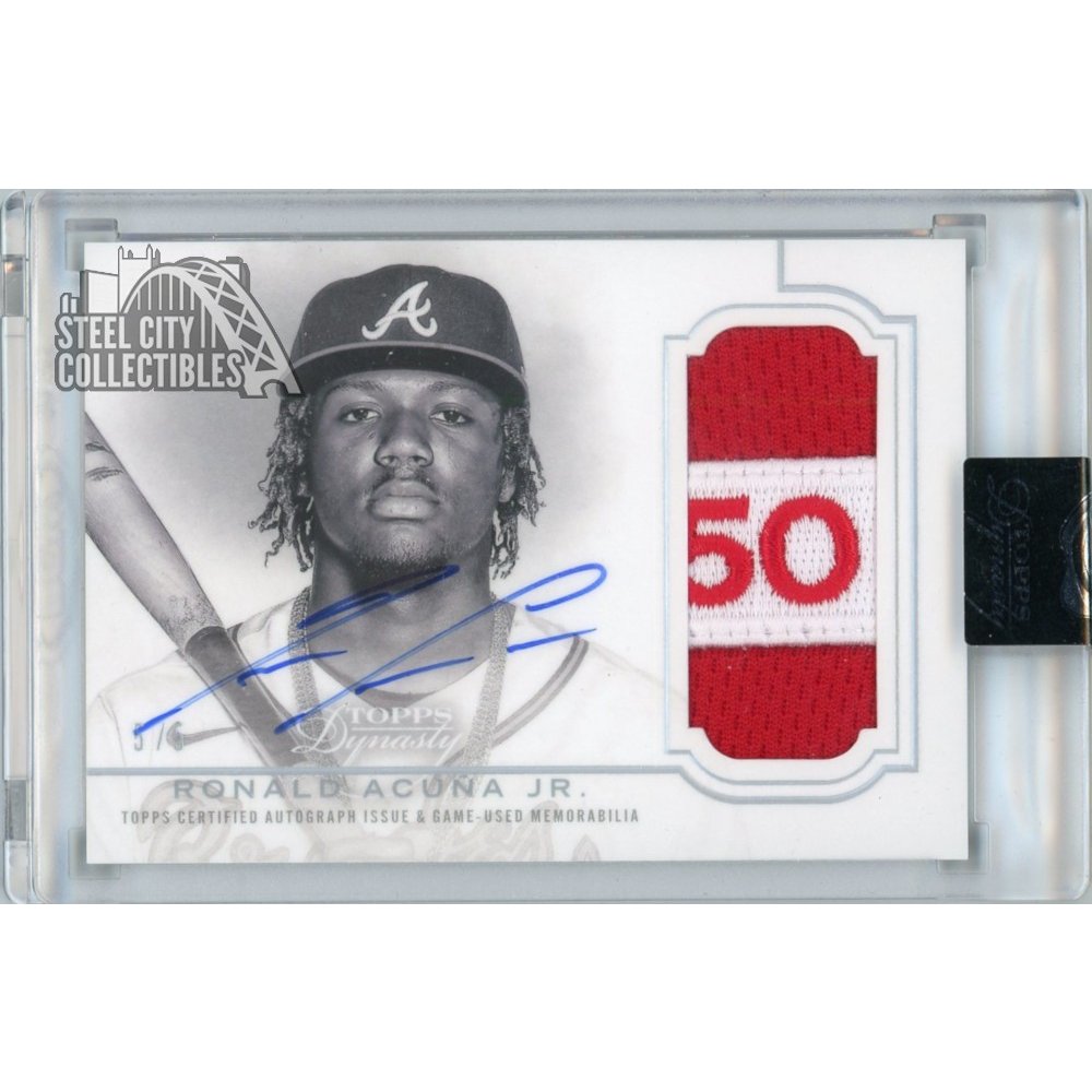 Ronald Acuna Jr 2020 Topps Dynasty Baseball Logo Patch Autograph 5/5 ...