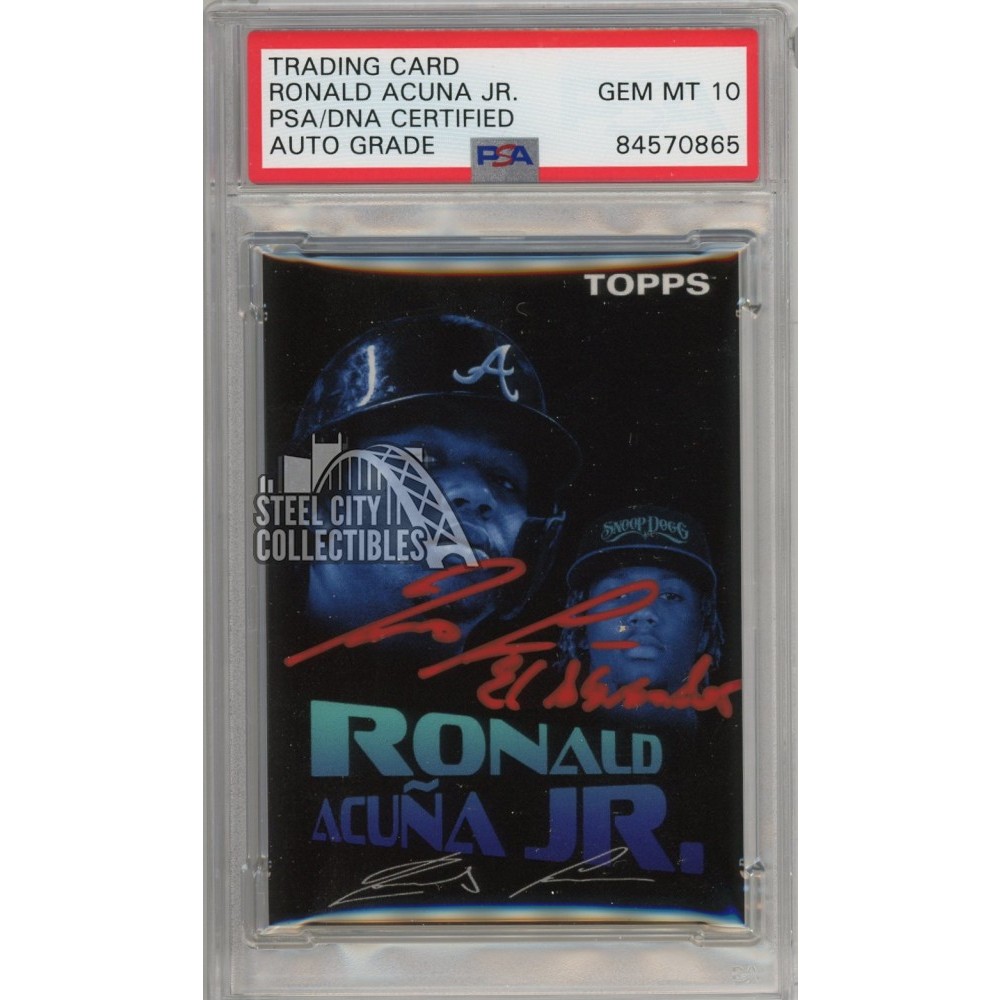 Ronald Acuna Jr 2021 Topps Project 70 Autograph "El Abusador" Card #4 ...